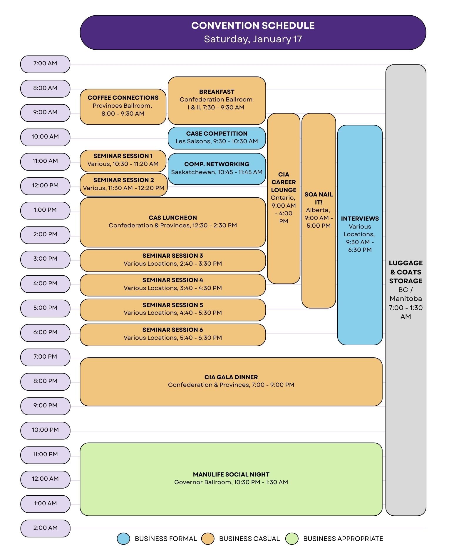 Schedule and Information – EN - ANÉA-ASNA